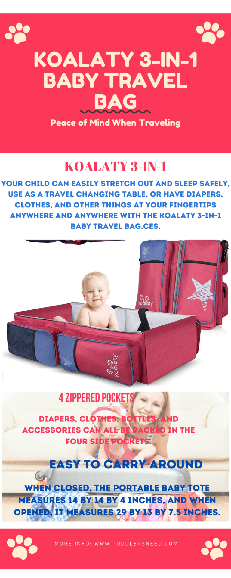 Koalaty 3-in-1 Baby Travel Bag Review - Toddlers Need